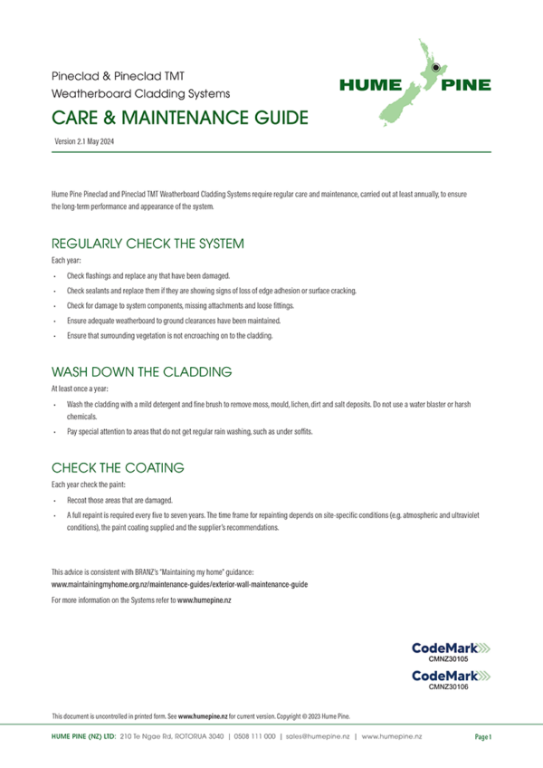 Board and Batten External Cladding - Hume Pine (NZ)